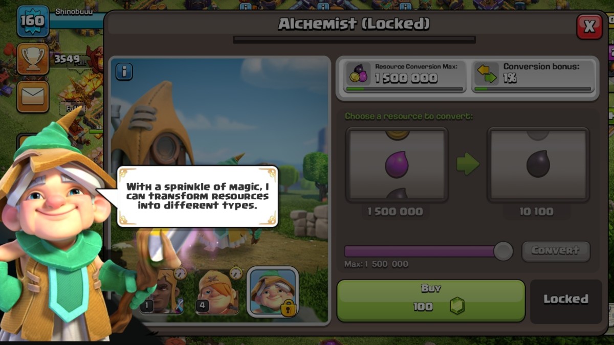 How to Unlock the Alchemist and How to Convert Resources in Clash of Clans