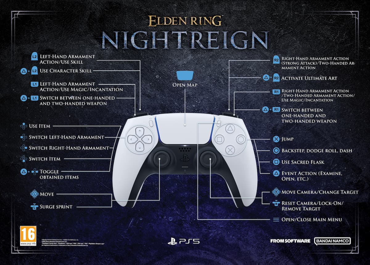 Elden Ring Nightreign Contrôles complets