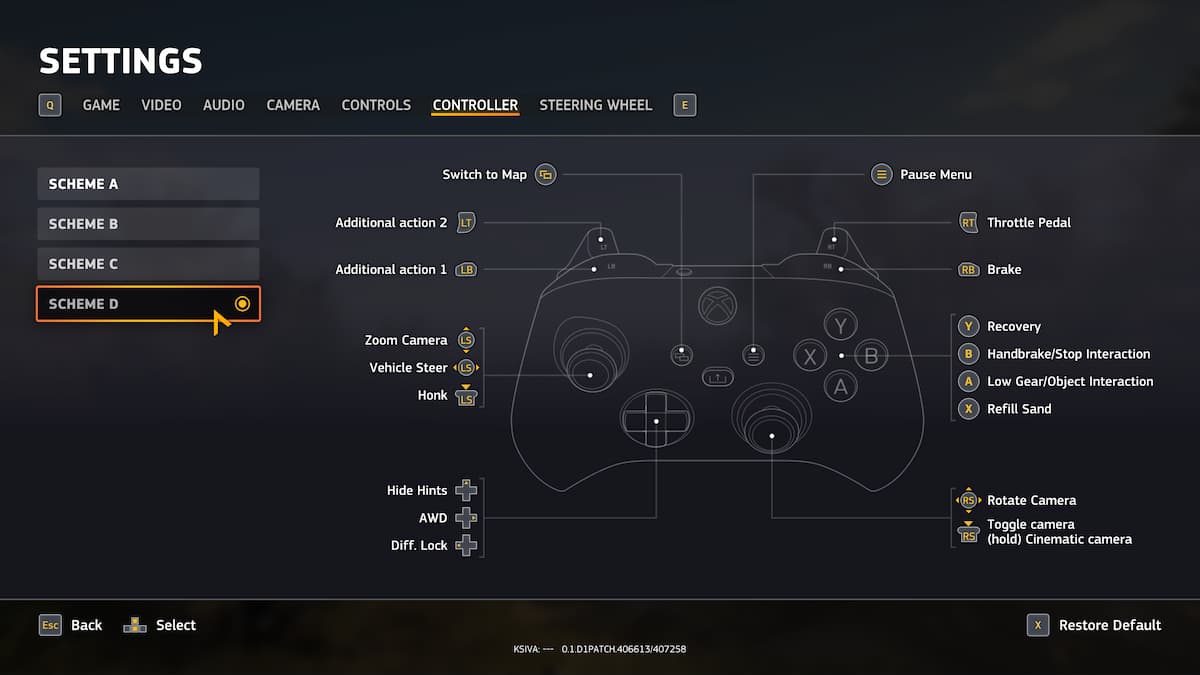 Roadcraft Complete Controls for Keyboard and Mouse
