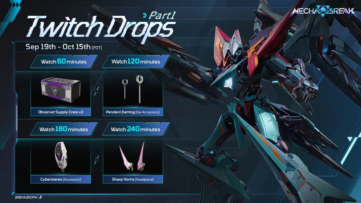 How To Get the Mecha Break Twitch Drops