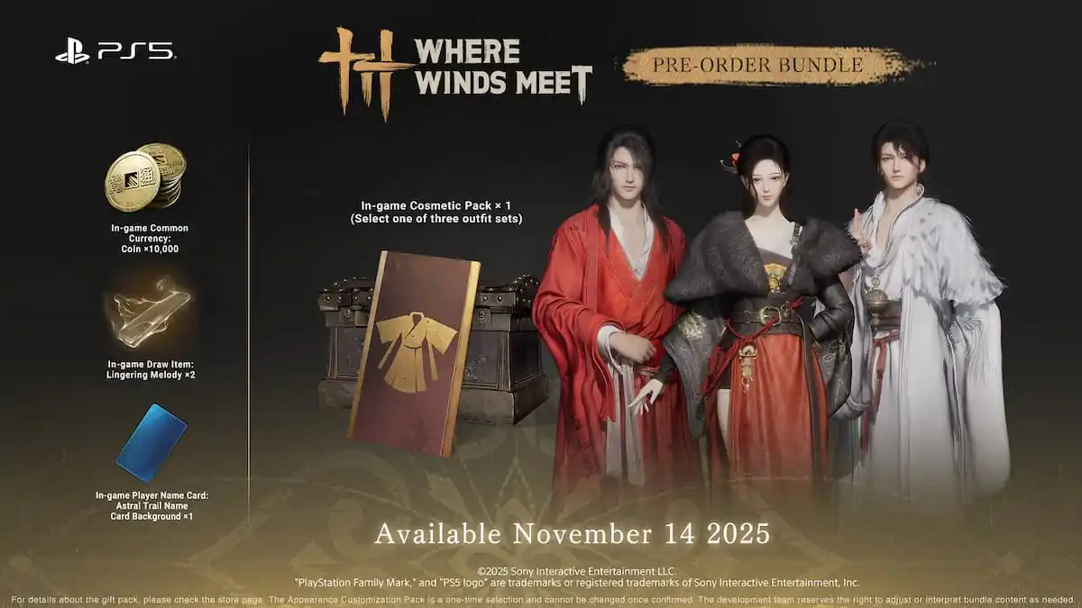 Bônus de pré-venda do Where the Winds Meet para PS5 revelado - Guia Gamer