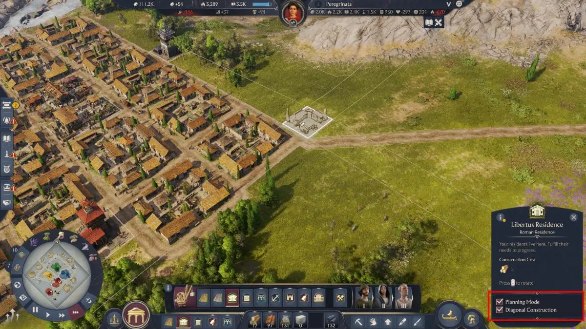 Wie man Pläne oder Entwürfe in Anno 117 Pax Romana kopiert - Guia Gamer
