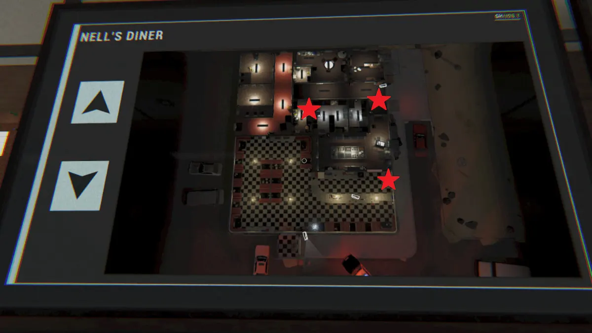 Nell’s Diner hiding spots in Phasmophobia
