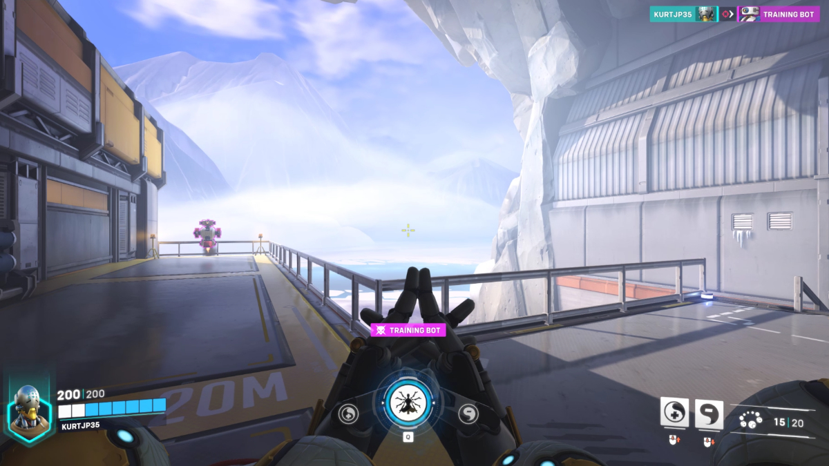 Best Zenyatta Crosshair Overwatch 2 Training Range