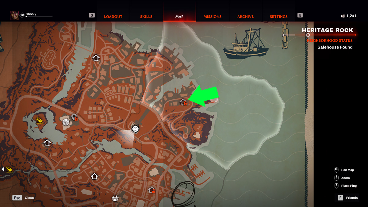 Redfall Heritage Rock Map