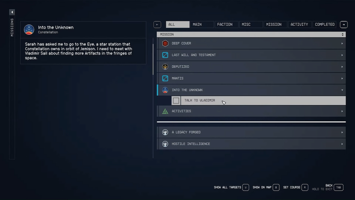 Talk To Vladimir Starfield